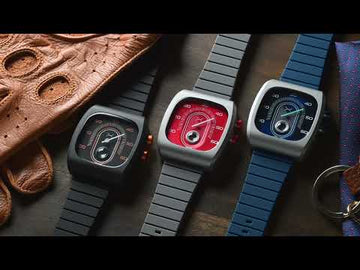 Retroscope Jump Hour Silver Blue | Xeric.com – Xeric Watches