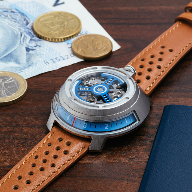 Invertor II Automatic Tan Blue | Xeric.com – Xeric Watches