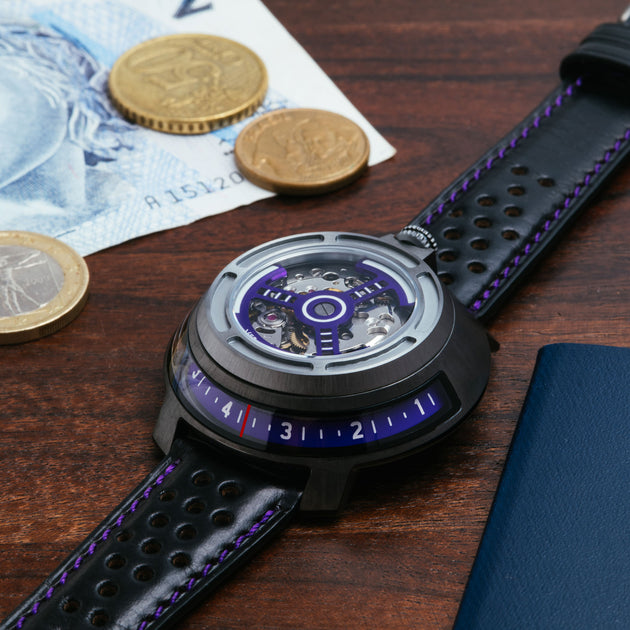 Invertor II Automatic Gunmetal Purple | Xeric.com – Xeric Watches