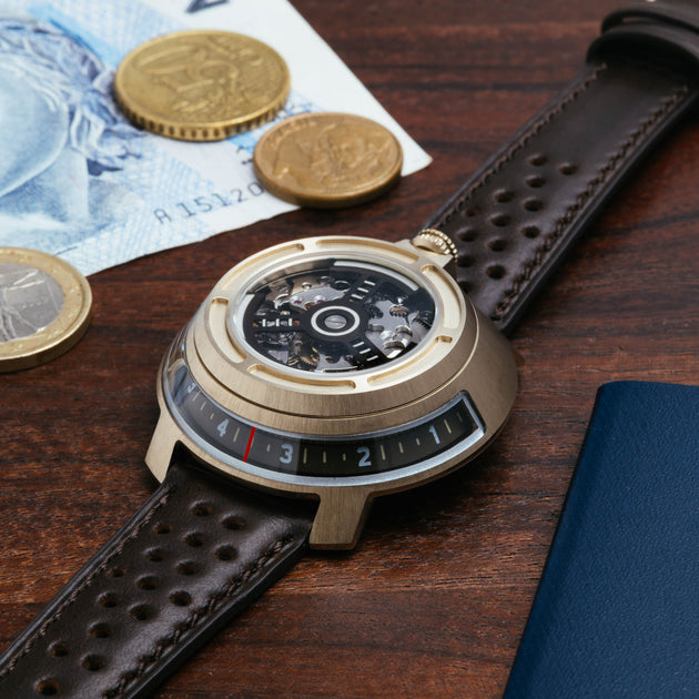 Invertor II Automatic Khaki Coffee | Xeric.com – Xeric Watches