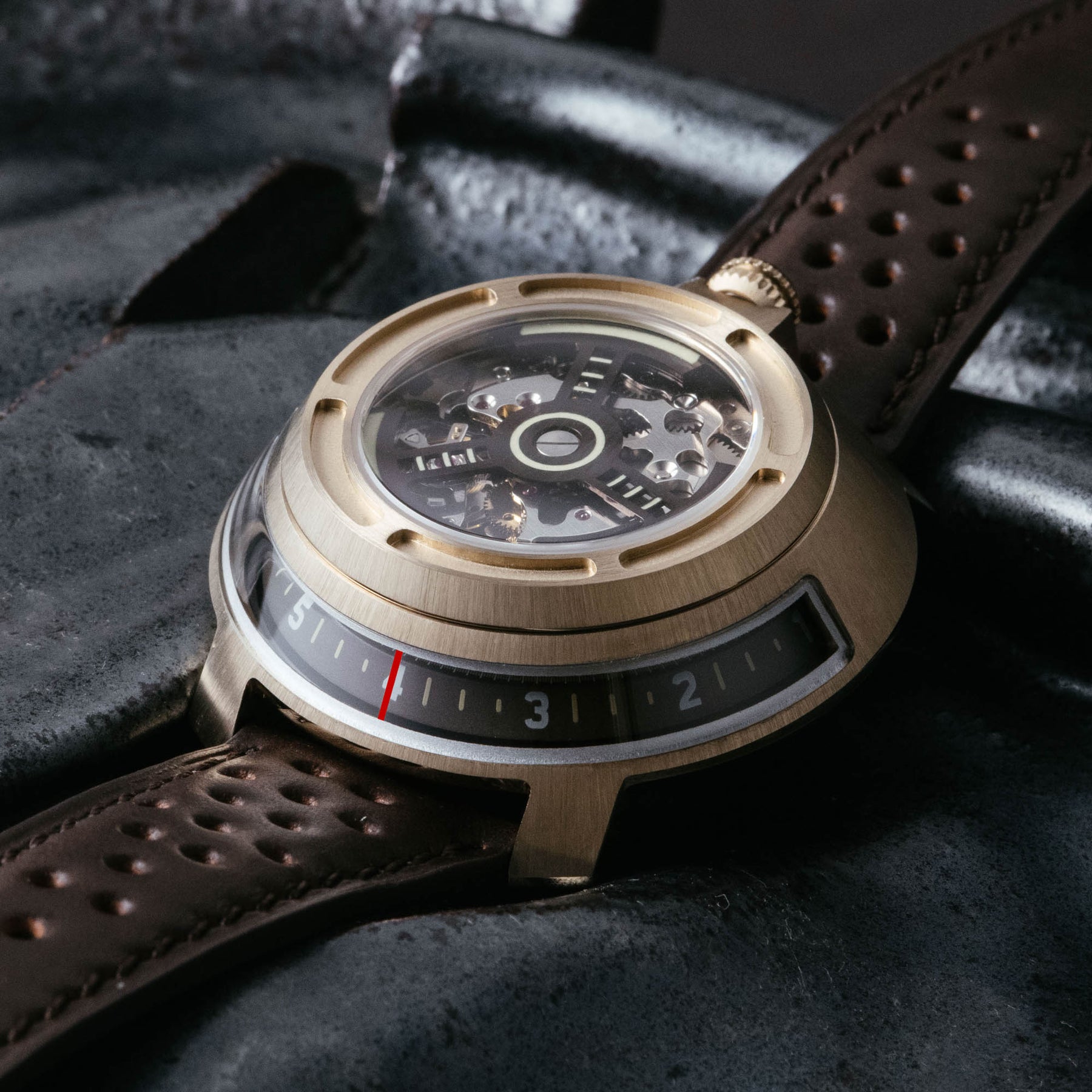 Invertor II Automatic Khaki Coffee | Xeric.com – Xeric Watches
