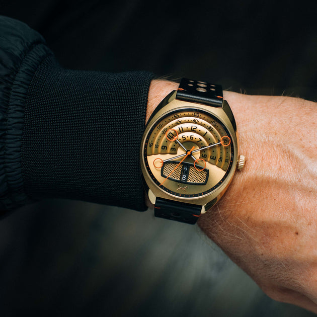 Halograph III Automatic Vintage Gold | Xeric.com – Xeric Watches
