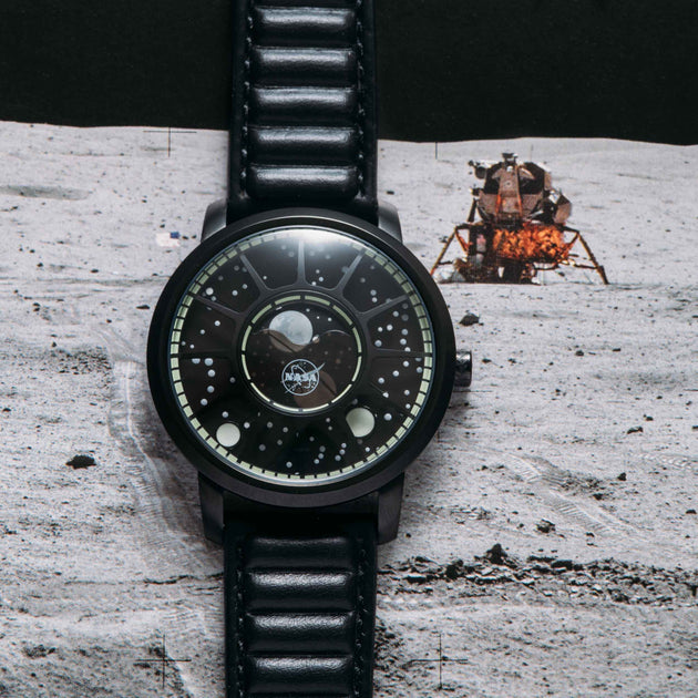NASA Apollo 15 American Moonphase Black Hole | Xeric.com – Xeric Watches
